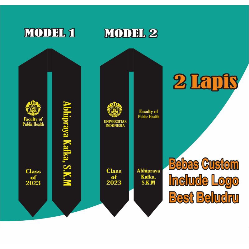 Graduation Sling Necklace/Neck Cross/2-Ply Velvet Material | Shopee ...