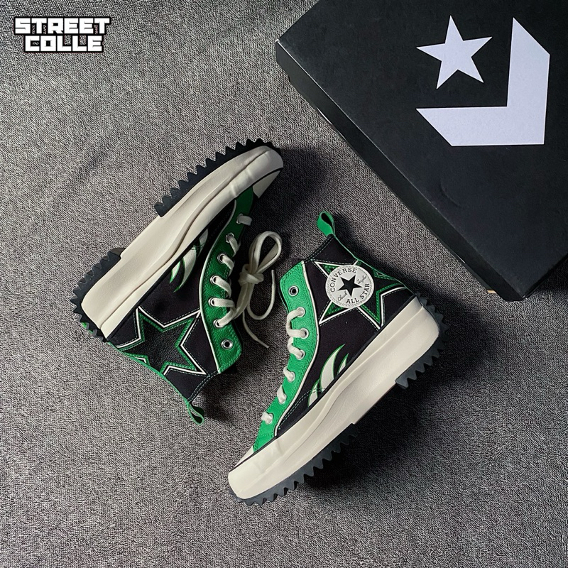 Converse Run Star Hike Hi "Moto" Revival Race Black | Shopee Philippines