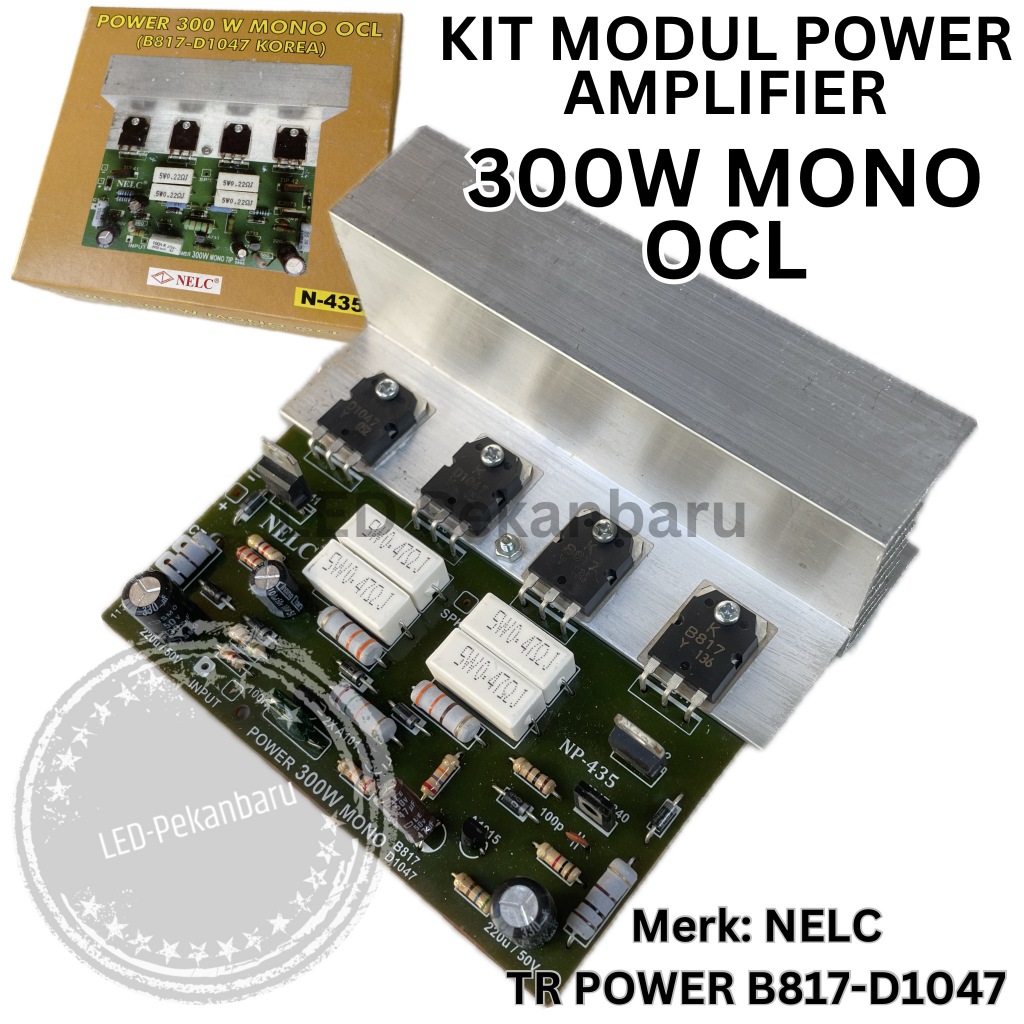 Audio KIT POWER AMPLIFIER MODULE OCL 300W MONO ASSEMBLY AMPLI TR FINAL ...