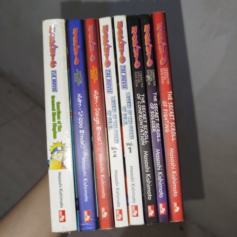 Comic Naruto Databook, Movie, Sidestory set Of 8 Books | Shopee Philippines