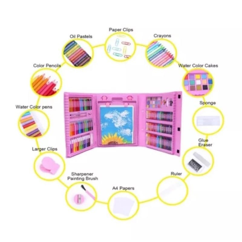 Crayon Complete School Children's Set/Children's Coloring Tools/Super ...