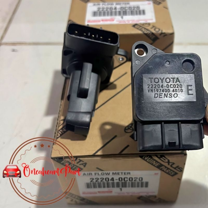 ORIGINAL FORTUNER-INNOVA-HILUX-YARIS-NEW VIOS GEN2-ALTIS/CLEAR AIR FLOW MAF SENSOR CODE E 22204 ...