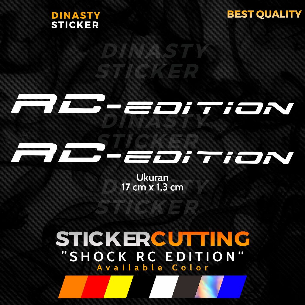Sticker STICKER CUTTING LOGO BRAND SHOCK RACING RC EDITION | Shopee ...
