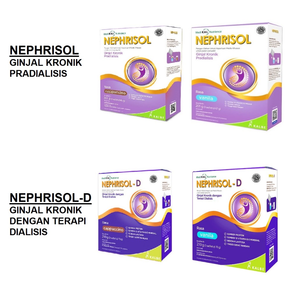 Nephrisol / NEPHRISOL-D Nutrition for Kidneys from Kalbe | Shopee ...