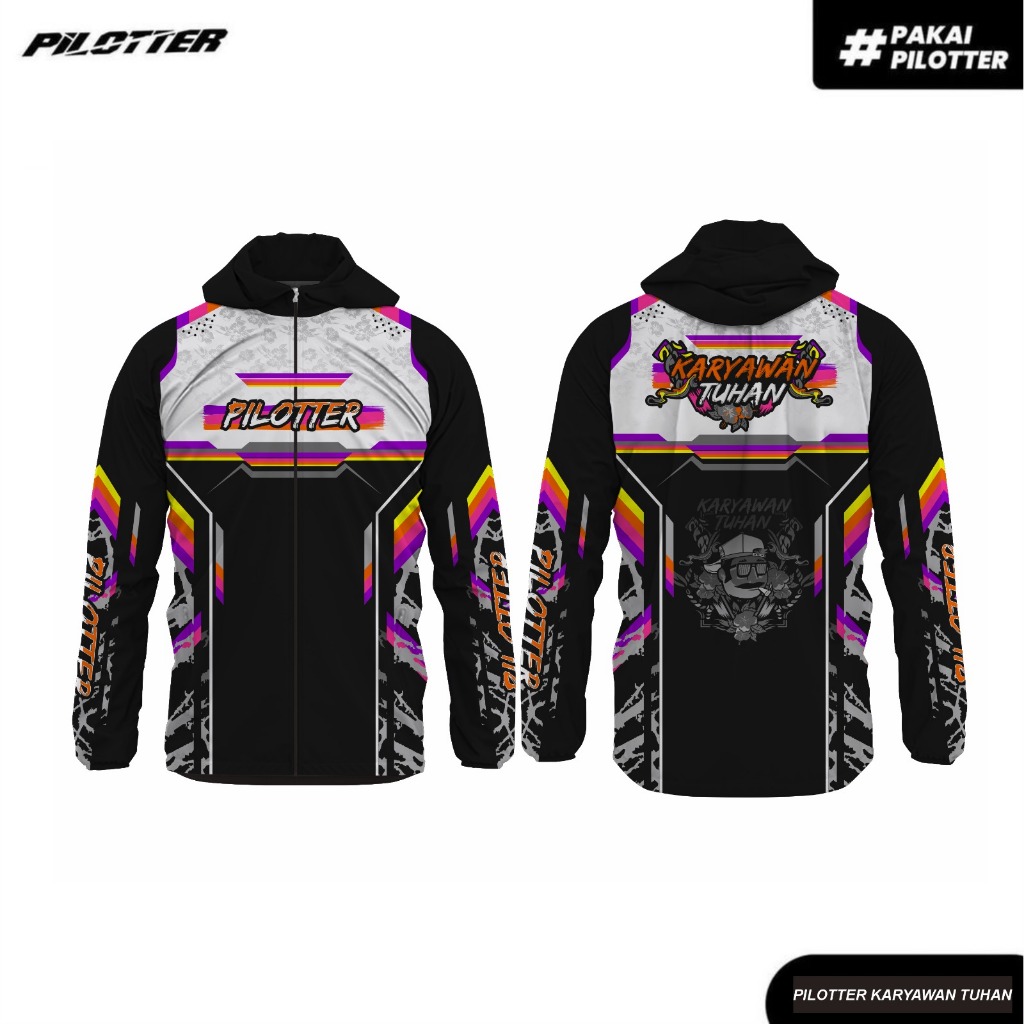 God's EMPLOYEE PILOTTER PARACHUTE JACKET ORIGINAL FREE STICKERS RACING ...