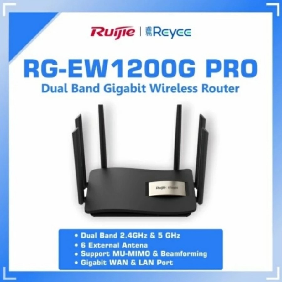 Ruijie Reyee RG EW1200G Pro 1300m Dual Band 5GHZ Gigabit Wireless ...