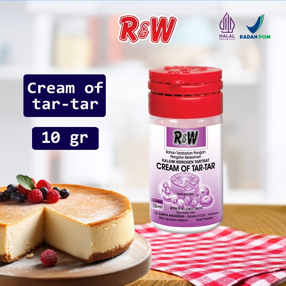Cream of Tar-tar tartar Rajawali R&W RW Tartar Cream 10 gr | Shopee ...