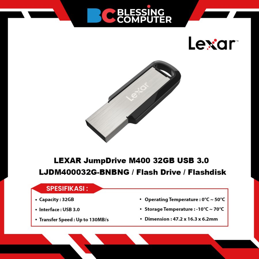 LEXAR JumpDrive M400 64GB USB 3.0 LKDM400064G-BNBNG / Flash Drive / Flashdisk | Shopee Philippines