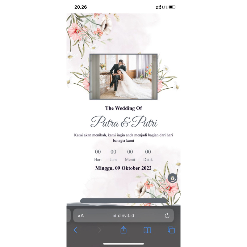 Yellow Flower Website Digital Invitation | Shopee Philippines