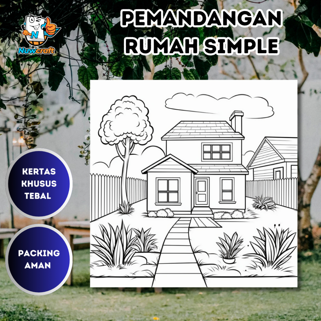 Nuwcraft COLORING PAPER / COLORING / DRAWING PAPER / COLORING SIMPLE ...