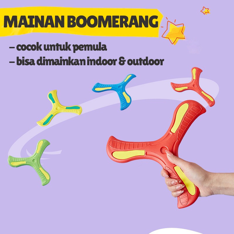 Boomerang Kids Toys Indoor Outdoor Boomerang Can Go Back And Forth ...