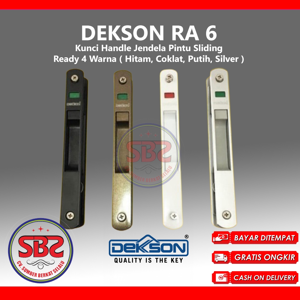 Dekson Dekkson RA 6 Oval Embedded Sliding Door Lock/ DKS RA6 Lock ...