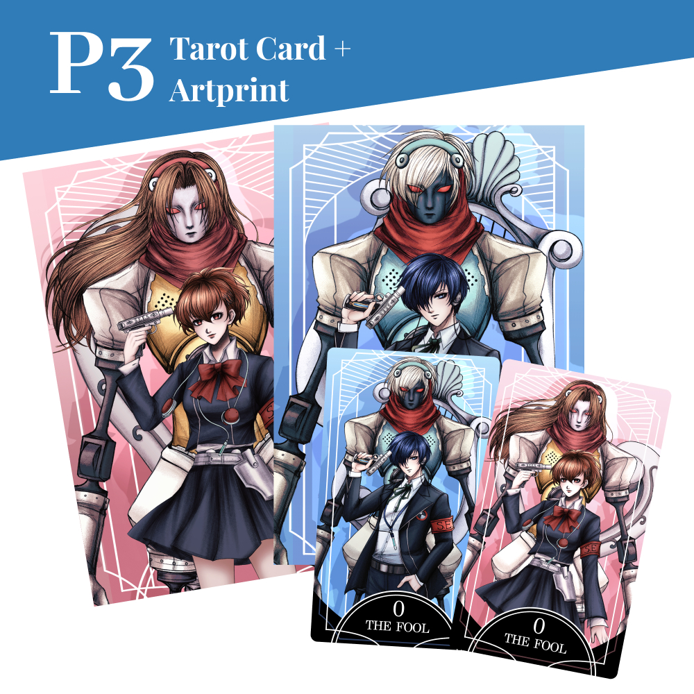 Persona 3 Reload Tarot Card & Artprint A5 (P3R, P3, P3P + FEMC Fanmerch by maruzhenn) | Shopee ...