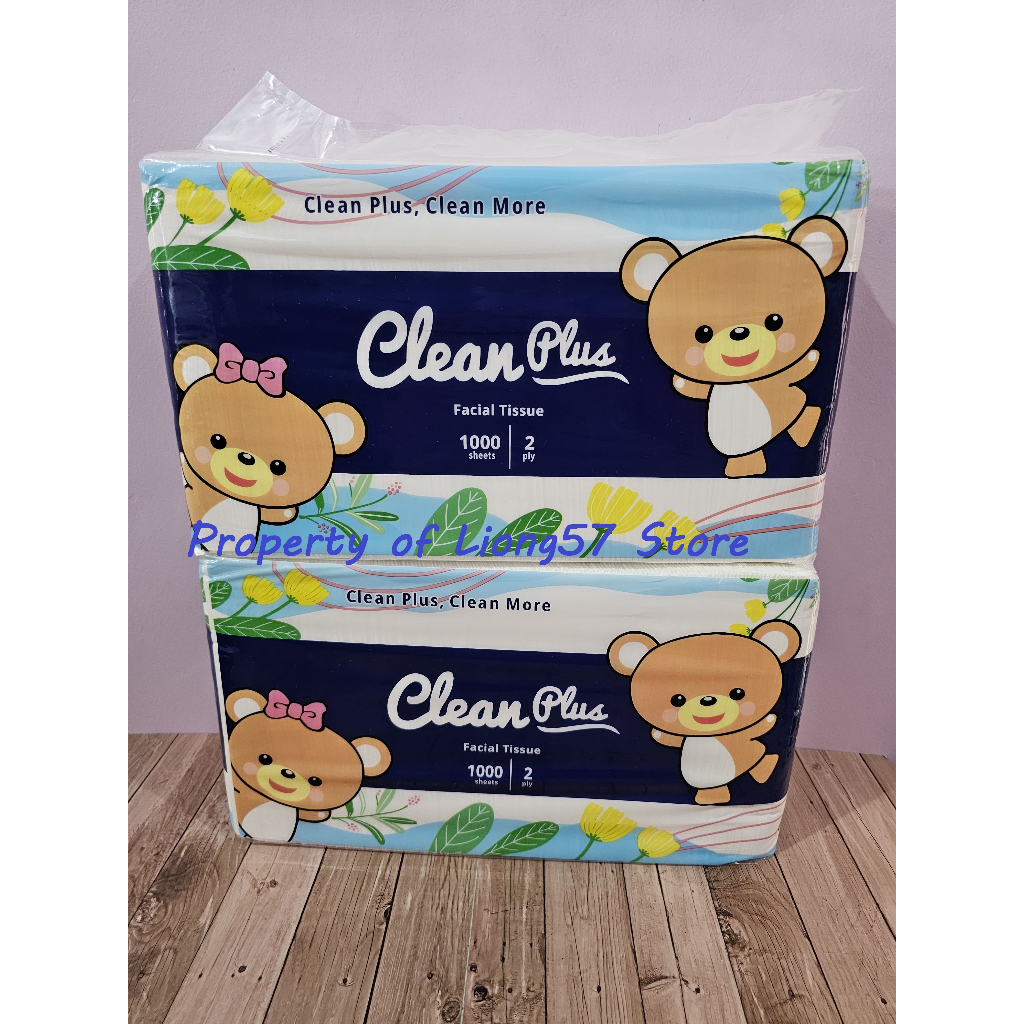 Clean Plus Facial Tissue 1000 Sheets | Shopee Philippines