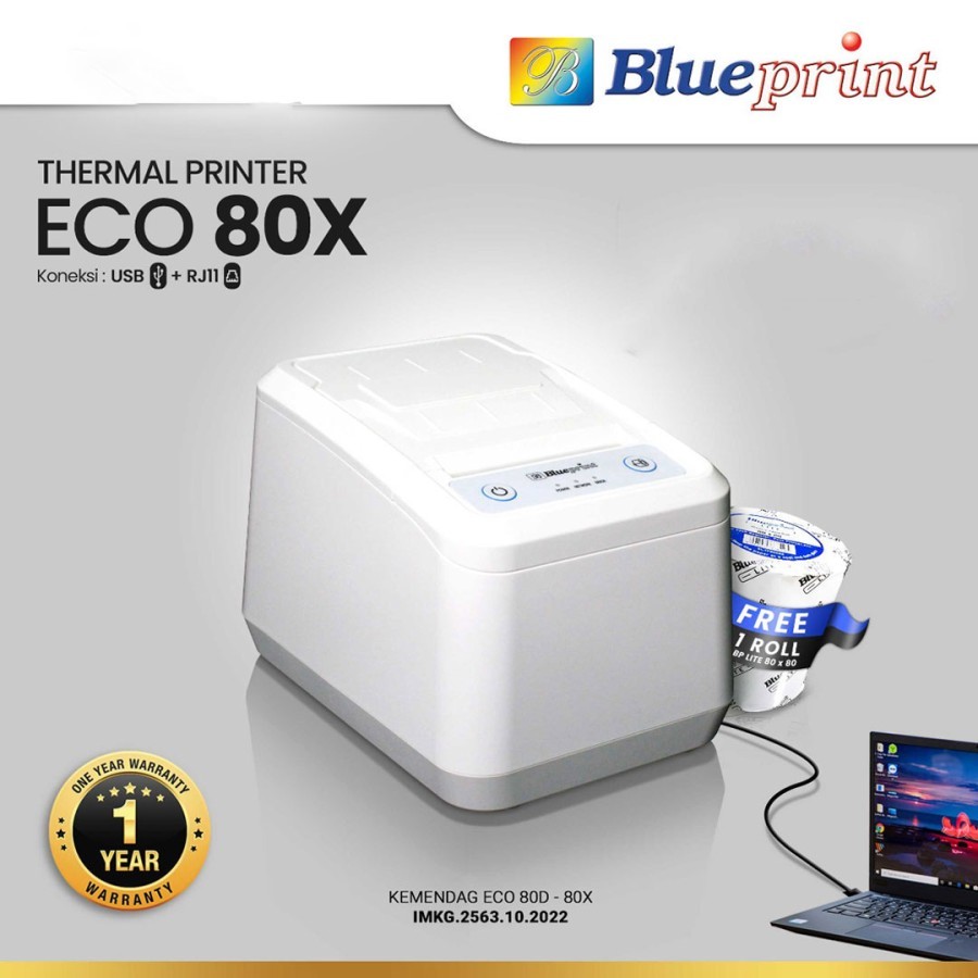 Blueprint ECO80X THERMAL PRINTER DEKSTOP ECO SERIES USB | Shopee ...