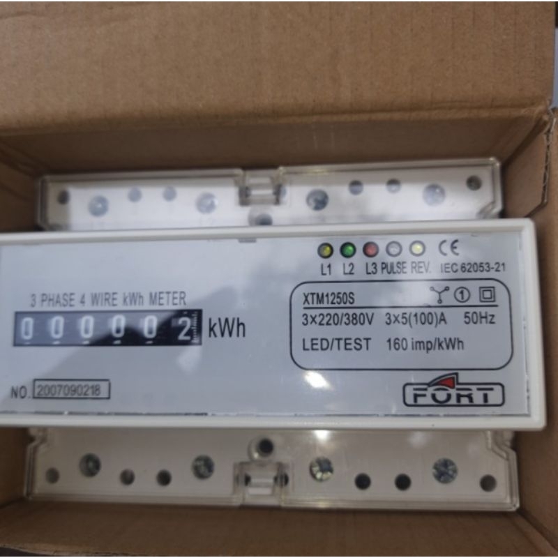 Kwh meter XTM1250S 3 phase / 3P / kwh meter 3phase analog Fort | Shopee Philippines