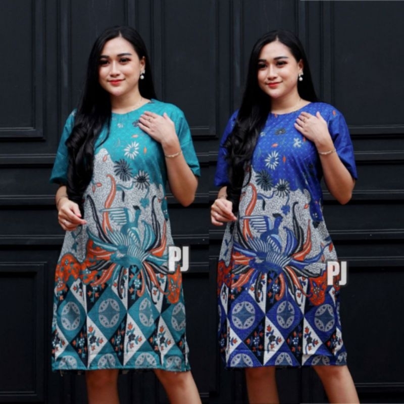 Latest Cheap Batik Dres S, M, L, XL, XXL, XXXL, Jumbo Blue Chicken ...