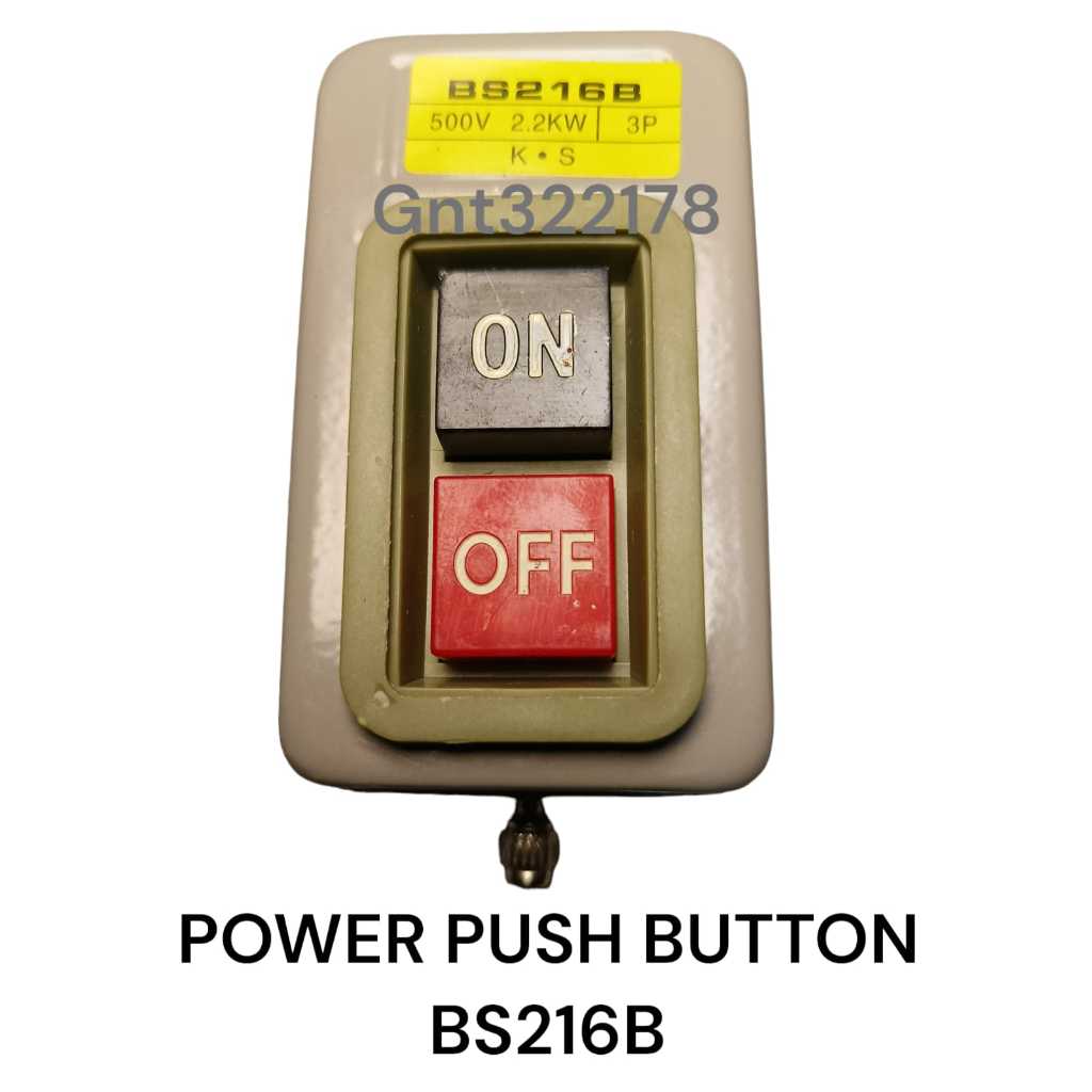Power Push Button Switch BS-216B 15A 500v 2.2KW 3 Phase | Shopee ...