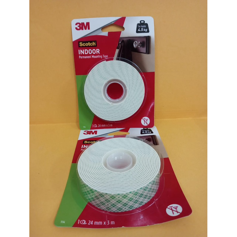 Scotch 114 Indoor Mounting Double Tape 3M 24mmx3 Meters | Shopee Philippines