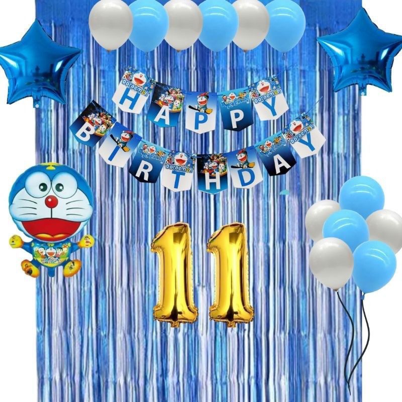 Doraemon THEME BIRTHDAY DECORATION SET | Shopee Philippines