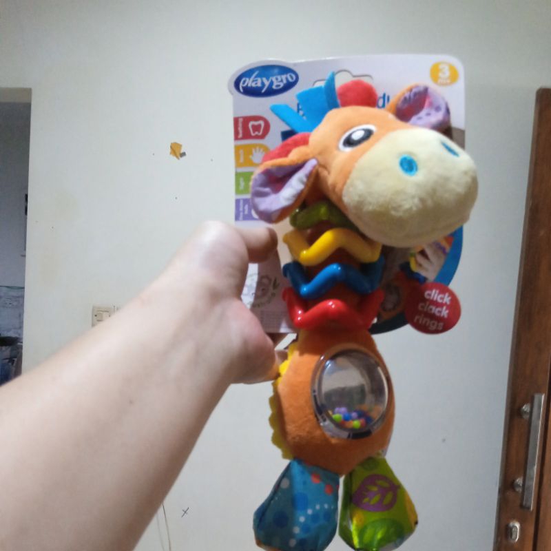 Playgro Beast buddy giraffe new original Baby Sensory Toy | Shopee ...
