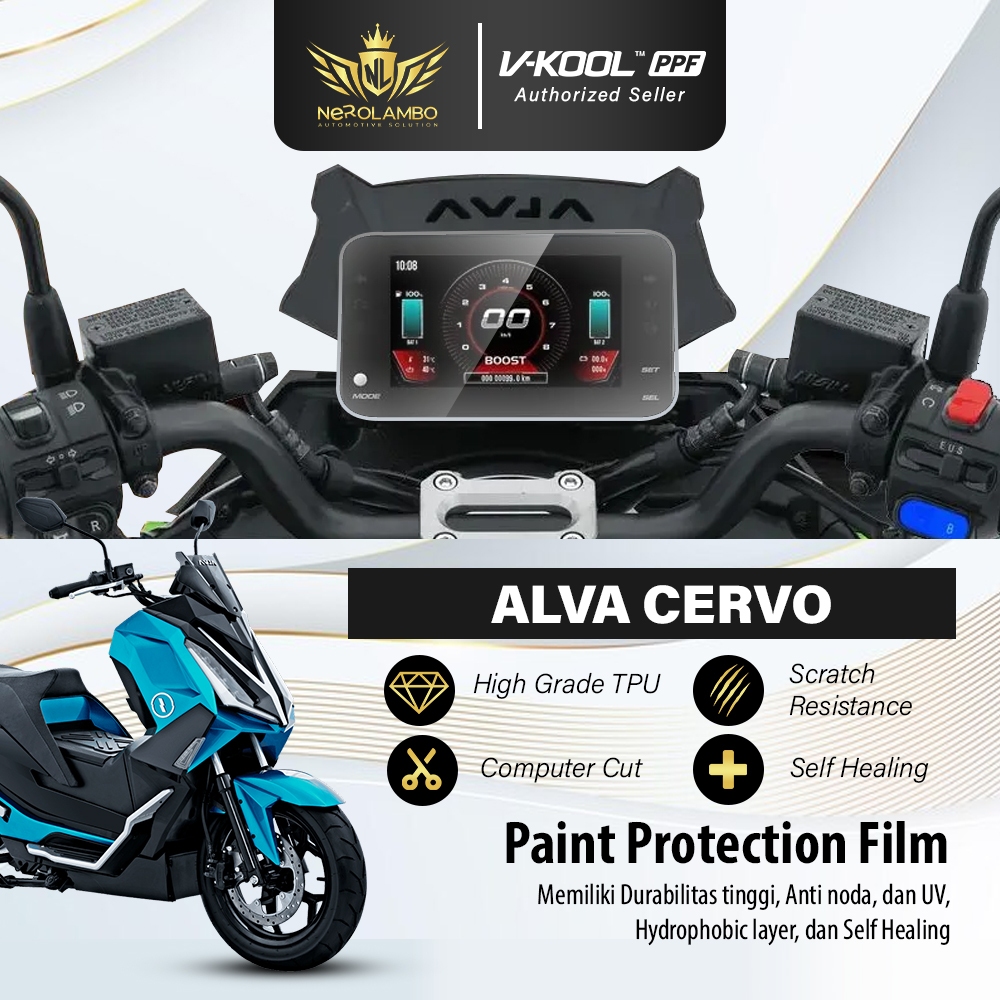 Vkool PPF Anti Sunburn Alva Cervo Speedometer Protector | Nero Lambo ...