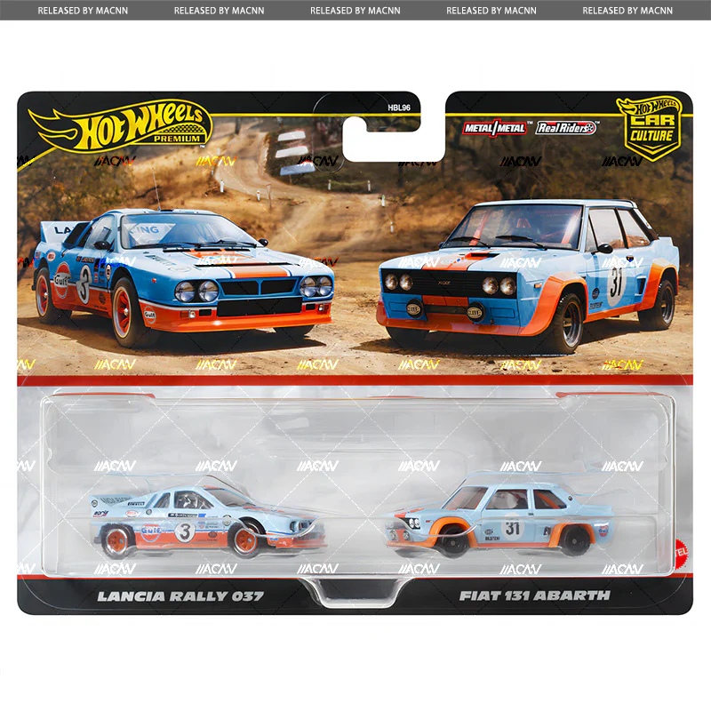 HOTWHEELS CAR CULTURE TWO PACK FIAT ABARTH/LANCIA 037 GULF | Shopee ...