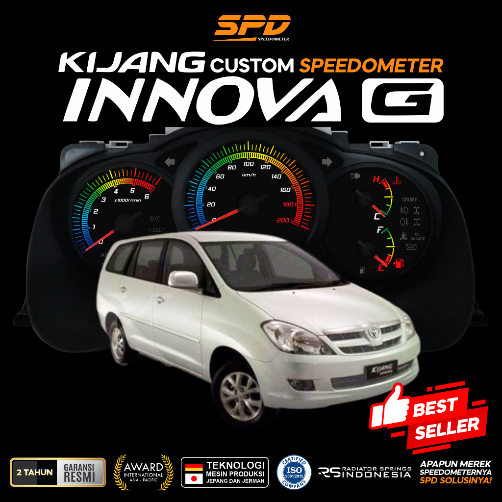 CUSTOM SPEEDOMETER PANEL TOYOTA INNOVA DIESEL MATIC TYPE G/E 2004-2011 ...