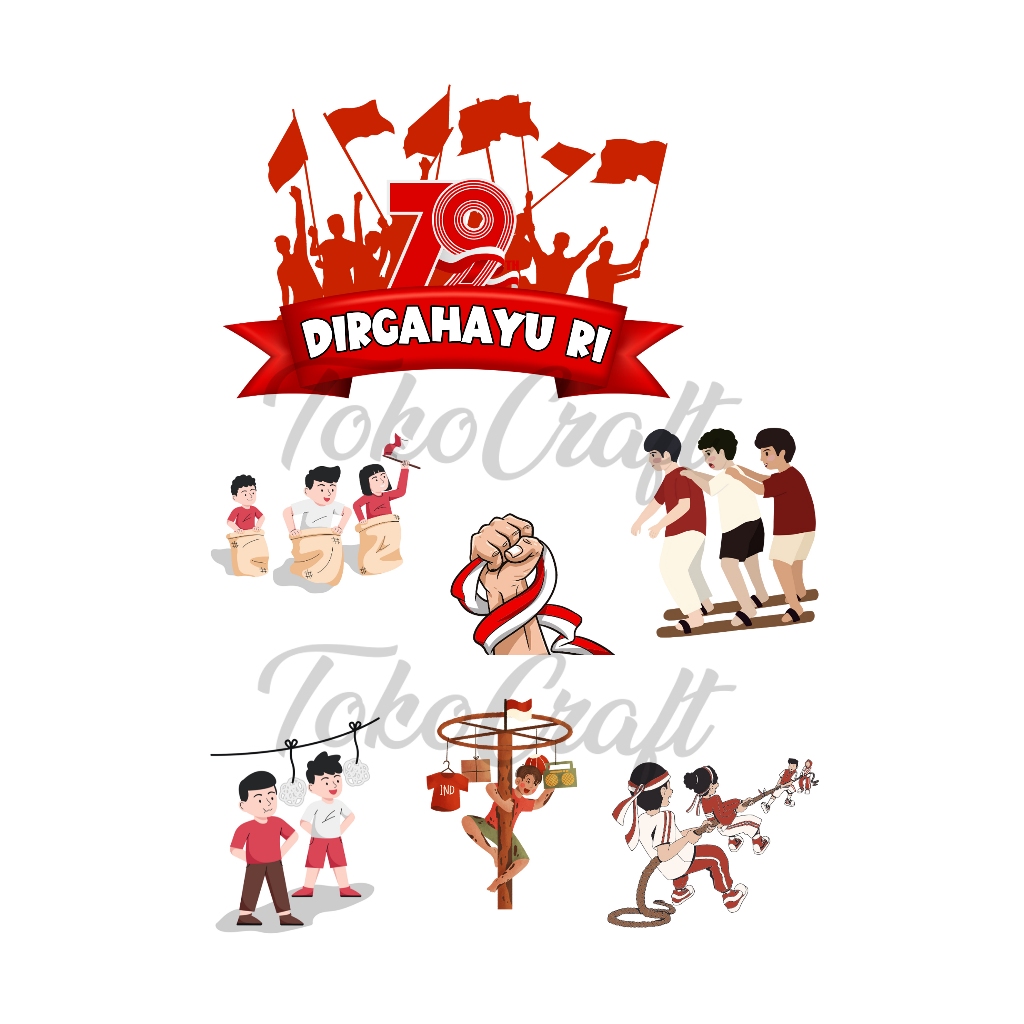 Ri HUT CAKE TOPPER 79 INDONESIAN INDEPENDENCE DAYS | Shopee Philippines