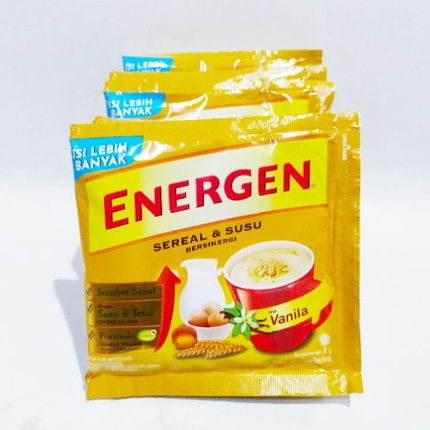 Energen Vanilla Cereal Powder Drink 1 [32 gr x 10 Sachets] | Shopee ...