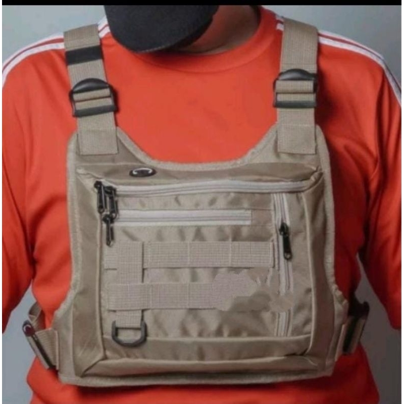Original CREAM Men's TACTICAL Chest Bag | Shopee Philippines