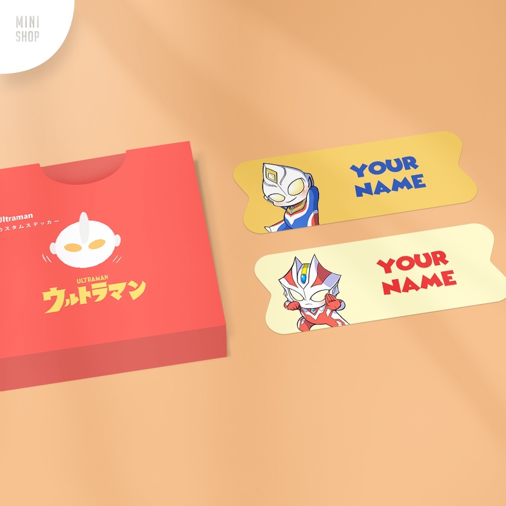 Ultraman Waterproof Custom Name Stickers (Ultra Man) | Shopee Philippines