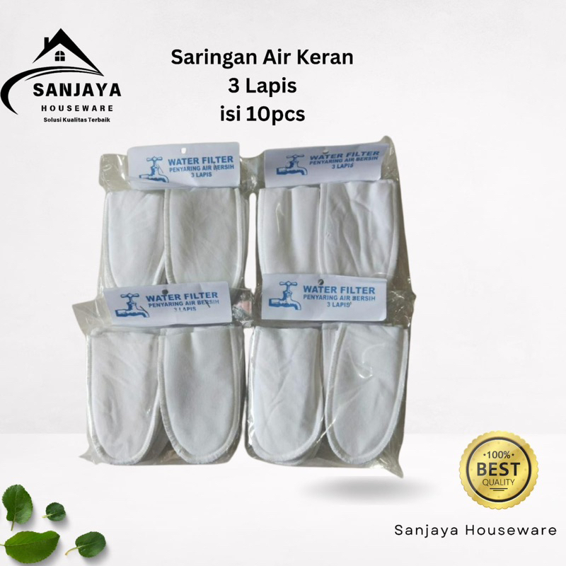 3 Layer Water Filter Faucet Cloth Water Filter contains 10 pcs | Shopee ...