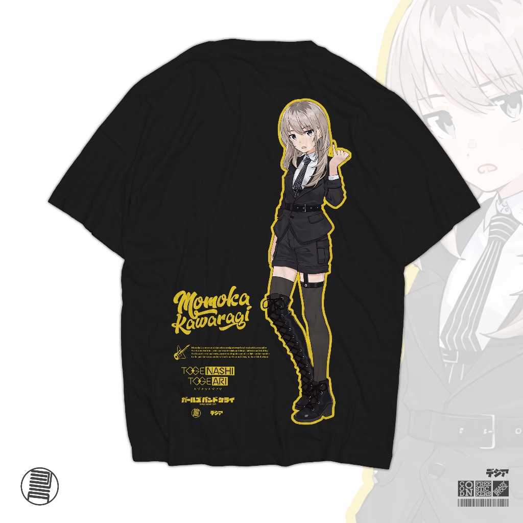 T-Shirt Momoka Kawaragi Girls Band Cry Togenashi Togeari Band Music ...