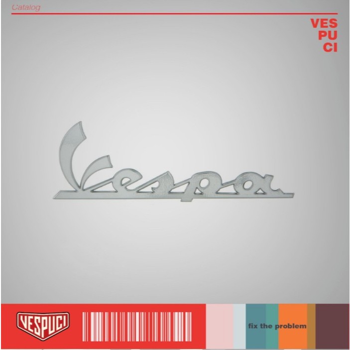 Vespa Sticker In Tempong Side Body Ori Emblem Sprint Primavera 3v/I-get ...