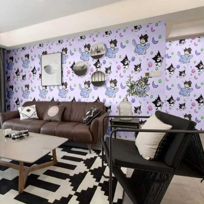 Kuromi WIZARD MOTIF WALLPAPER WALLPAPER STICKER Wall | Shopee Philippines