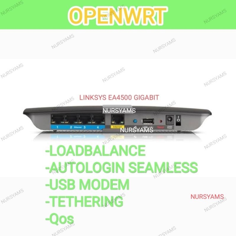 Linksys EA4500 Gigabit Openwrt Loadbalance Seamless Repeater WISP ...