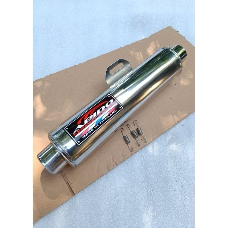Stainless steelier Apido canister 51mm for raider 150carb raider 150fi ...