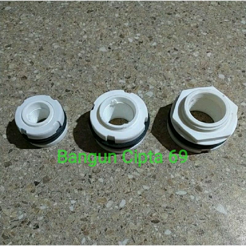 Pvc tank nut/tank thread socket measuring 1/2"./ 3/4"./1" | Shopee ...
