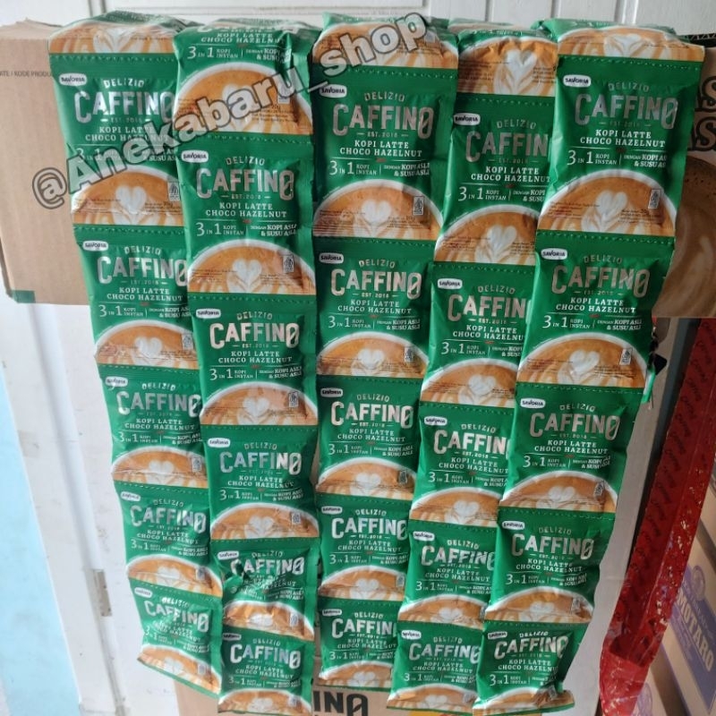 (1 Dozen) Coffee/10 Sachets) Coffee CAFFINO Coffee LATTE HAZELNUT ...