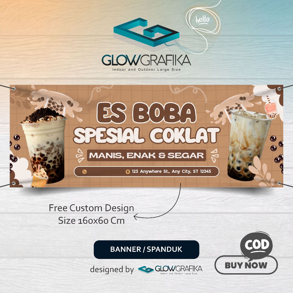 Print Chocolate Special Boba Ice Banner Banner | Shopee Philippines