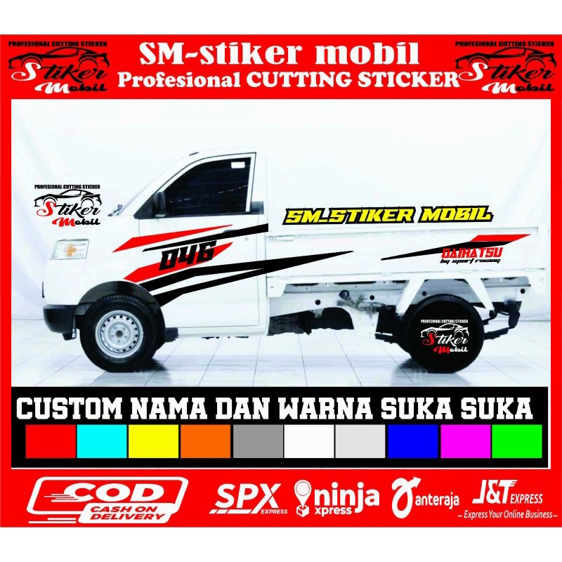 Car Sticker pick up gran max new carry carry L300 Sticker cutting Side ...