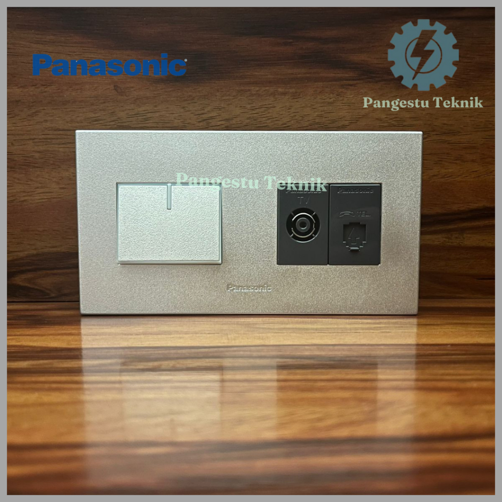 Panasonic Large Switch + TV Antenna Jack Module + Telephone Module in ...