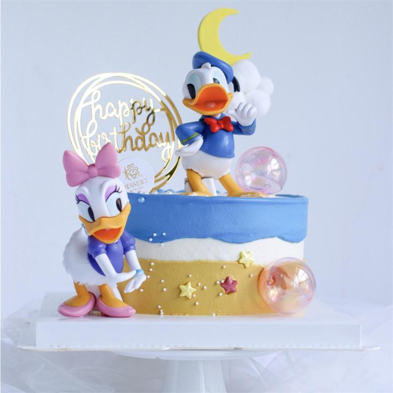 Donald Duck Cake Topper/Miniature Donald Duck and Daisy / Donald and ...