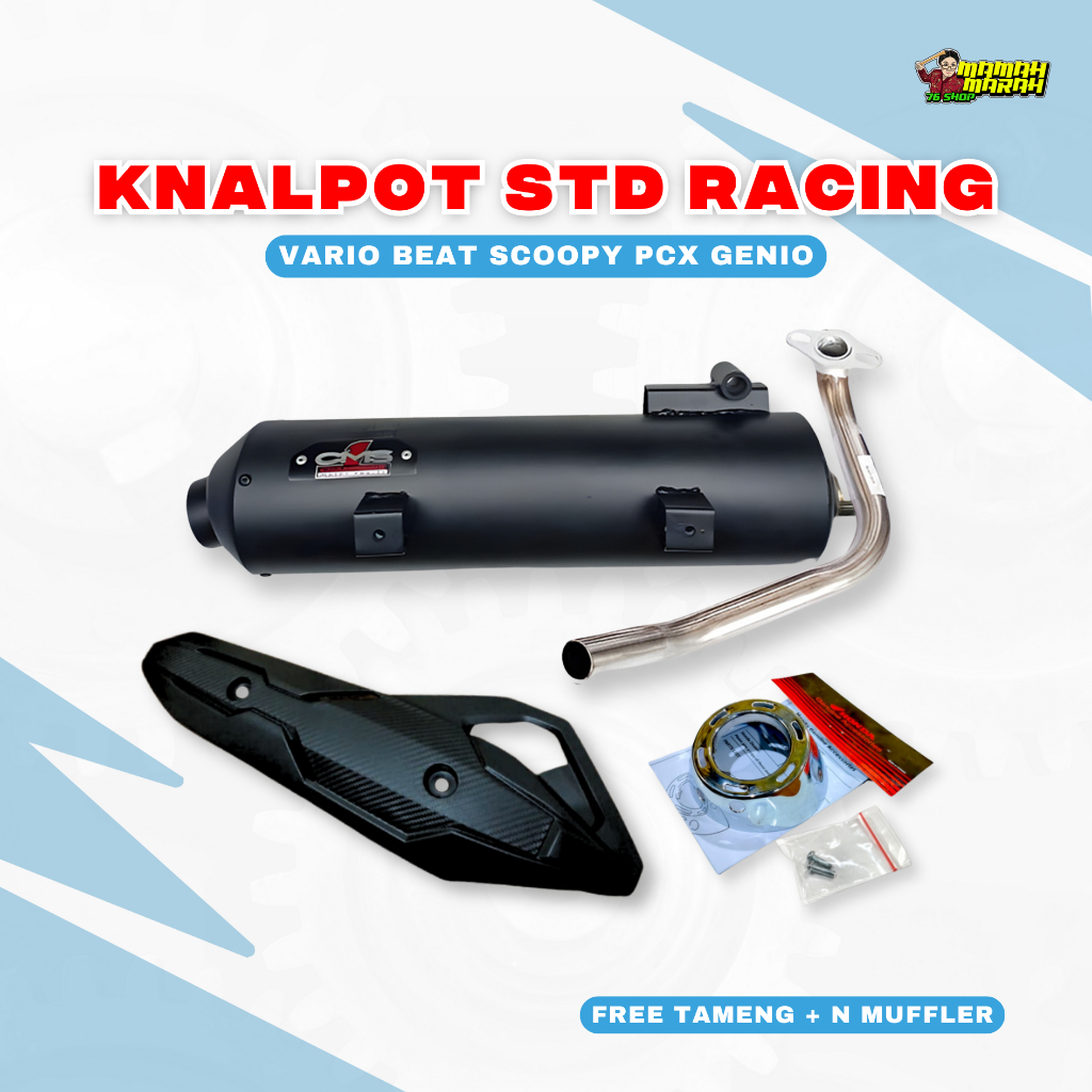 Muffler COPY CMS GENIO PCX VARIO 125 150 160 BEAT DELUXE BASS ADEM ALL ...