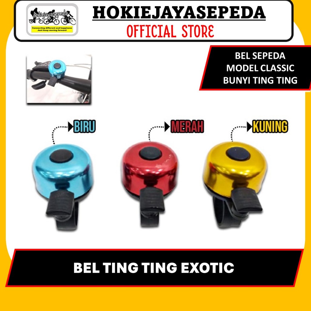 Exotic CLASSIC TING TING BIKE BELL made of aluminum and loud | Shopee ...