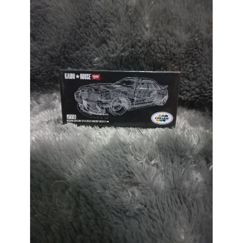 Mini GT X KAIDO 113 NISSAN SKYLINE GT-R (R33) GREDDY GR33 V1 WHITE ...