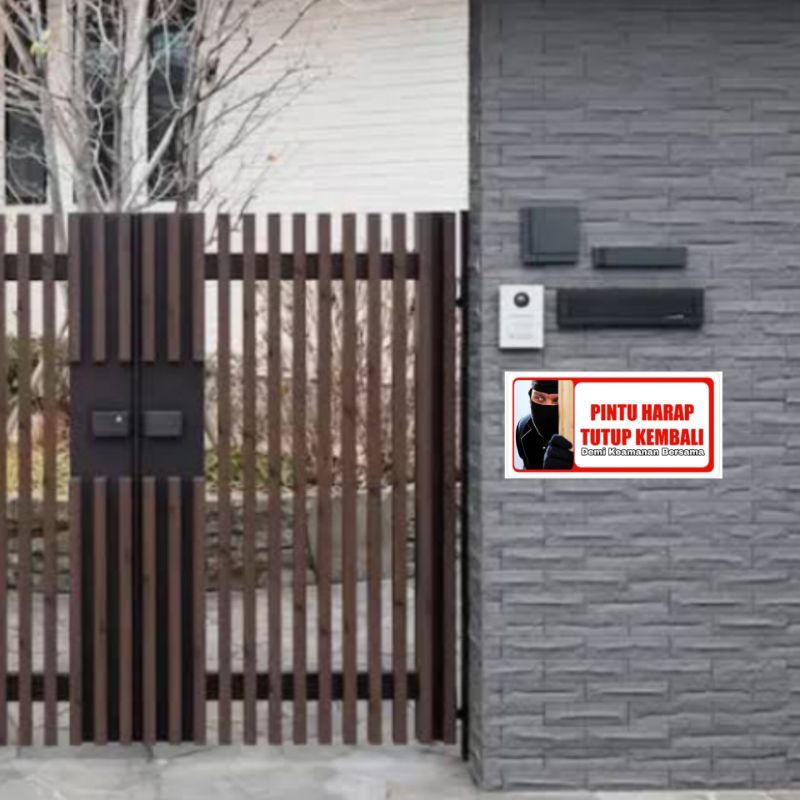 A4 door opening and closing wall sticker | Shopee Philippines