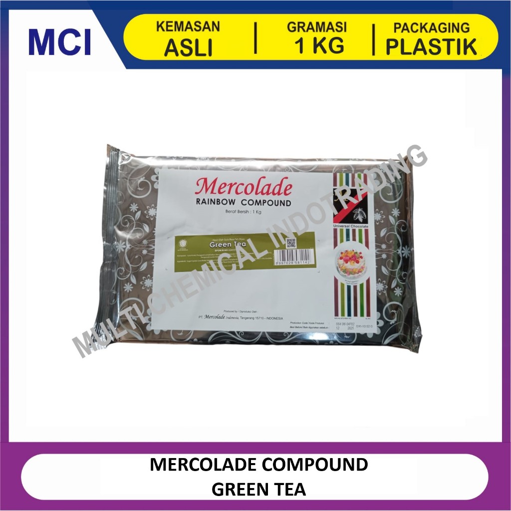 Mercolade RAINBOW COMPOUND GREEN TEA/Chocolate COMPOUND GREENTEA - 1kg ...