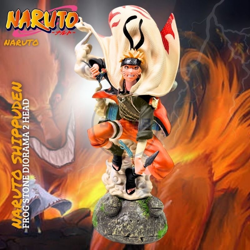 Naruto Shippuden Uzumaki Action Figure Naruto Statue 2 Cute Frog Stone ...